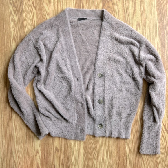 Ann Taylor Factory | Sweaters | Fuzzy Ann Taylor Factory Cardigan ...